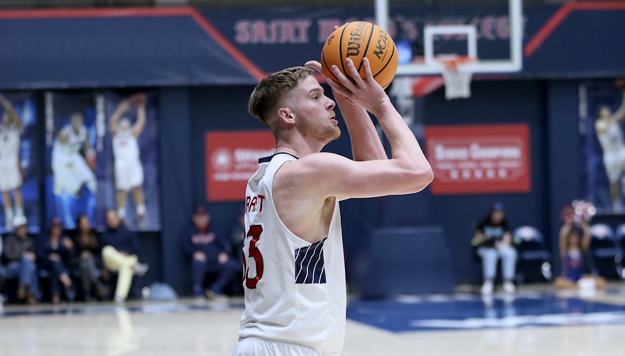 Luke Barrett and Mitchell Saxen Bring Double-Double Trouble to the Gaels’ 80–66 Victory over Cal ...